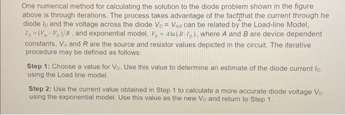 Solved One numerical method for calculating the solution to | Chegg.com