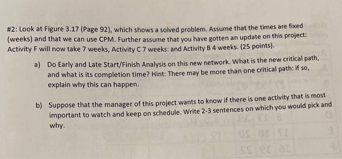 Solved \#2: Look at Figure 3.17 (Page 92), which shows a | Chegg.com