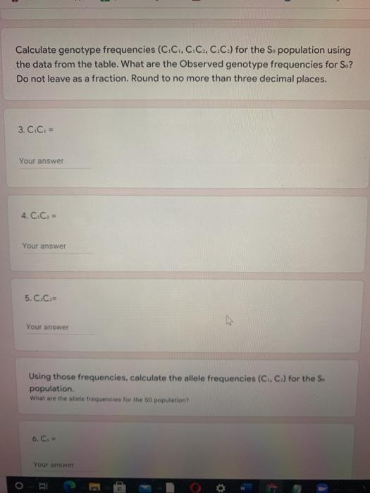 Solved Calculating Allele Frequencies from Genotype | Chegg.com