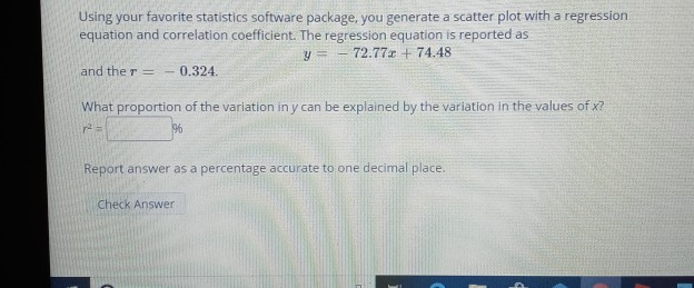 Solved Using your favorite statistics software package, you | Chegg.com
