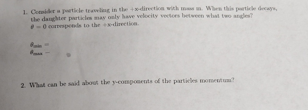 Solved Consider a particle traveling in the +x-direction | Chegg.com