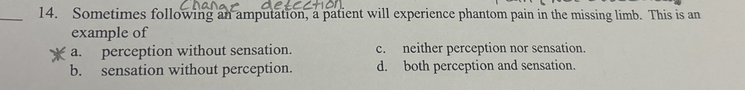 High Quality SOLUTION Sometimes following an amputation, a patient will ...