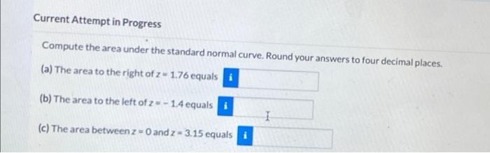 Solved Current Attempt in Progress Compute the area under | Chegg.com