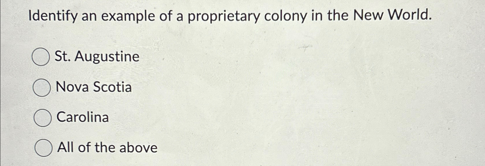 Solved Identify an example of a proprietary colony in the | Chegg.com