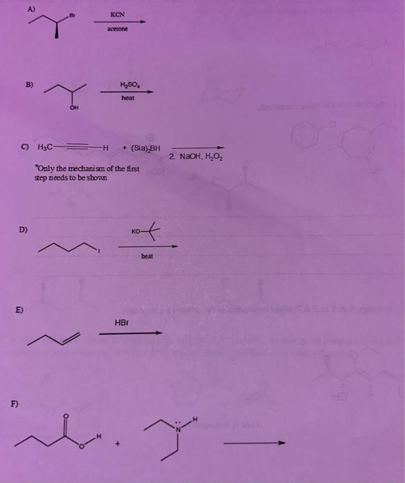 Solved Give the major product for the following reactions | Chegg.com