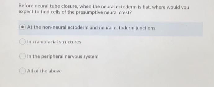 Solved Before neural tube closure, when the neural ectoderm | Chegg.com