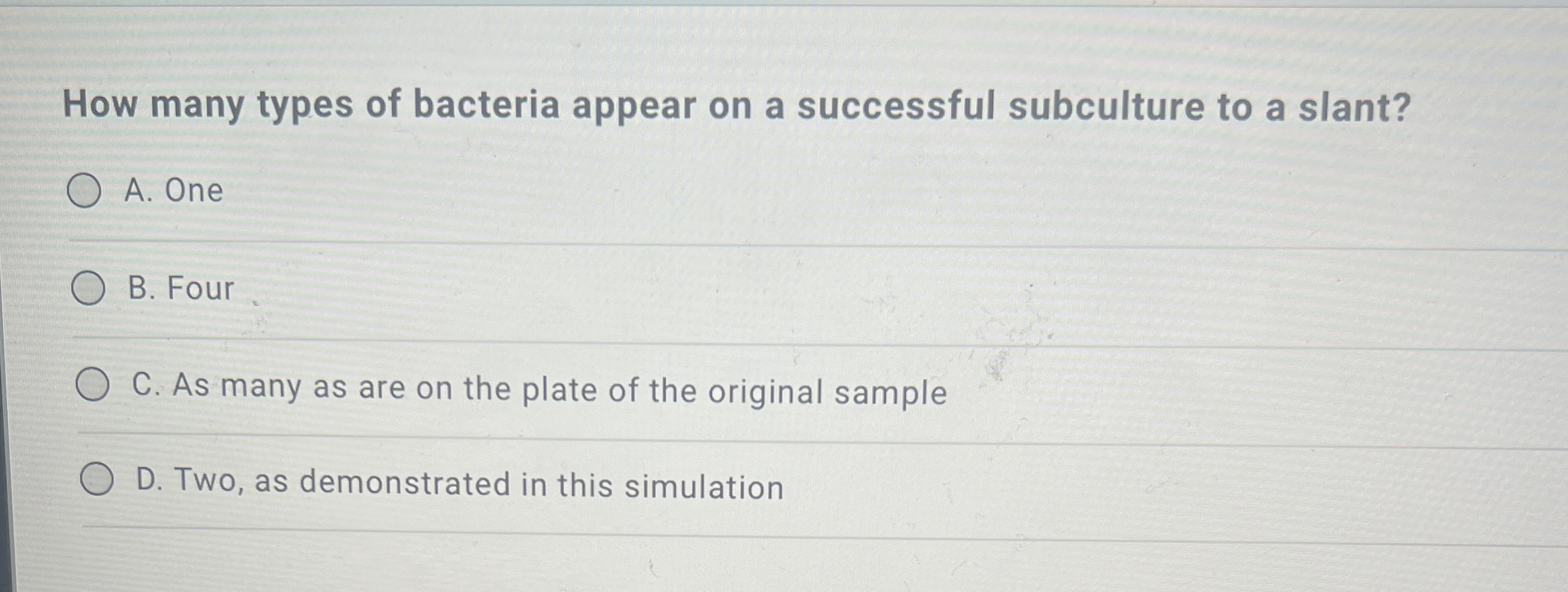 Solved How many types of bacteria appear on a successful | Chegg.com