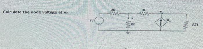 Solved Calculate the node voltage at V0 | Chegg.com