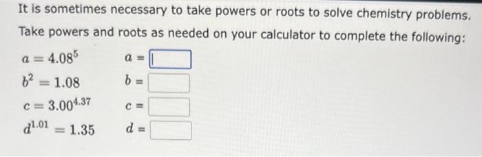 Solved Many chemistry problems result in equations of the | Chegg.com