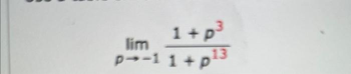 Solved limp→−11+p131+p3 | Chegg.com