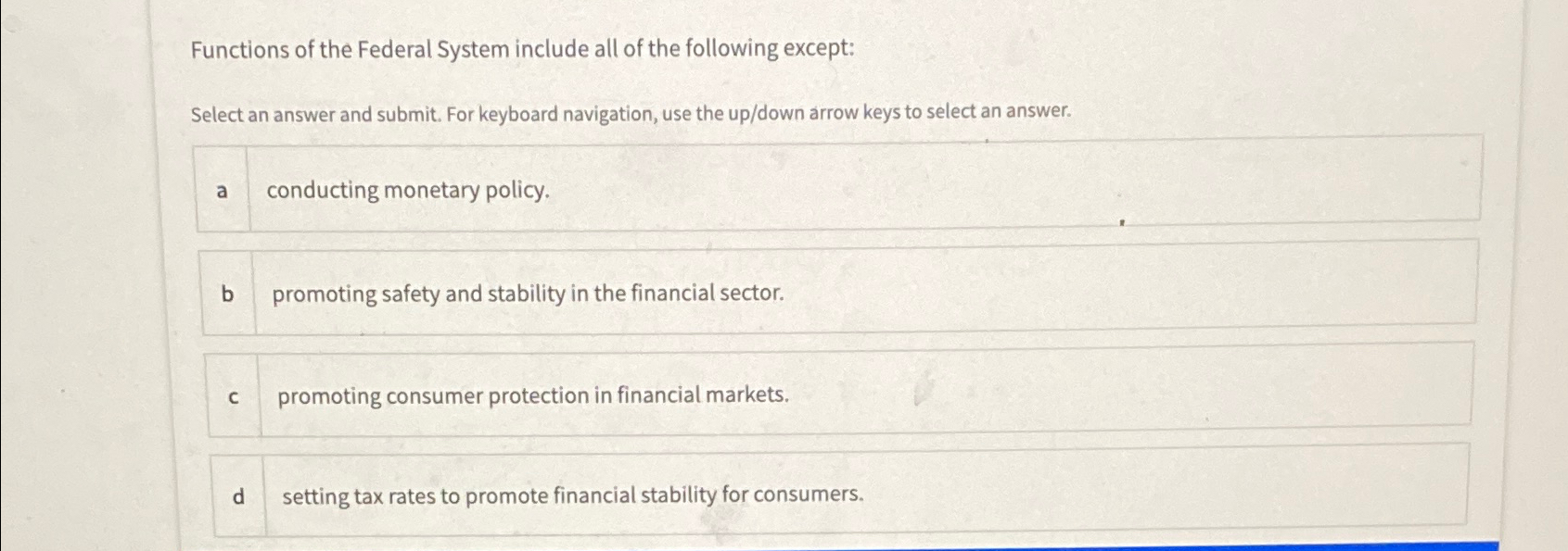 Solved Functions of the Federal System include all of the | Chegg.com