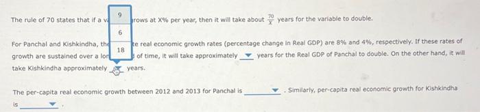 Solved 1. Economic growth basics The Real GDP and population | Chegg.com