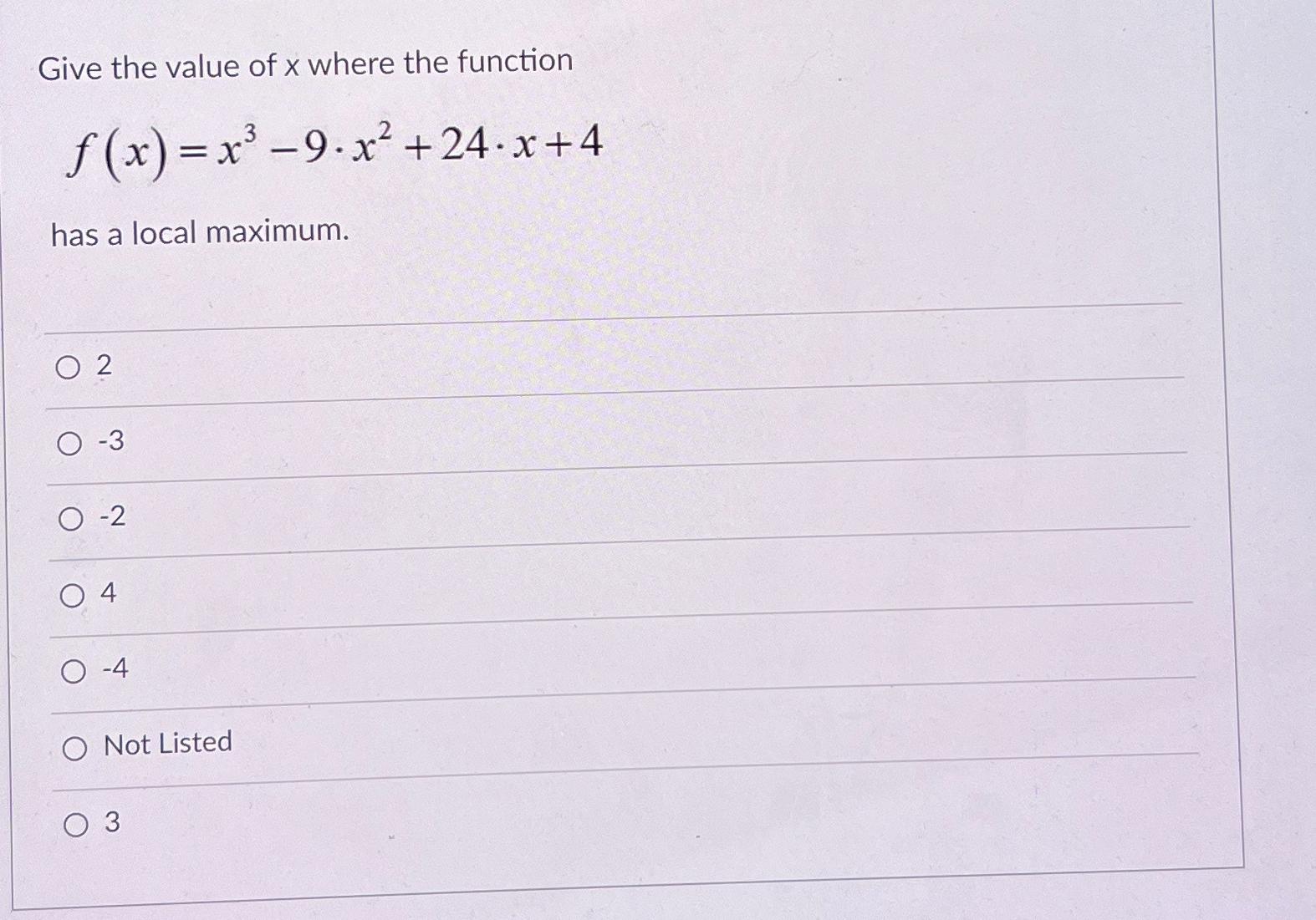 Solved Give the value of x ﻿where the | Chegg.com