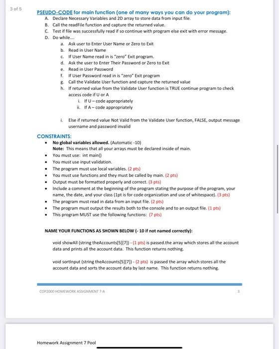 Solved Homework Assignment 7 A For This Assignment You Will