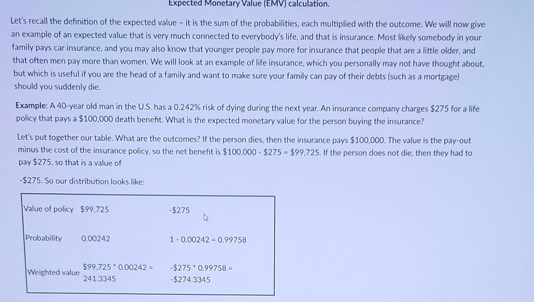 Solved Let's recall the definition of the expected value - | Chegg.com
