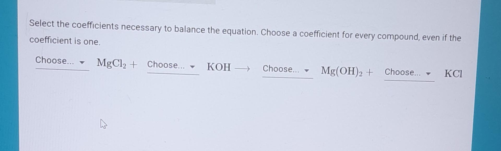 Solved Consider the balanced equation of KI reacting with | Chegg.com