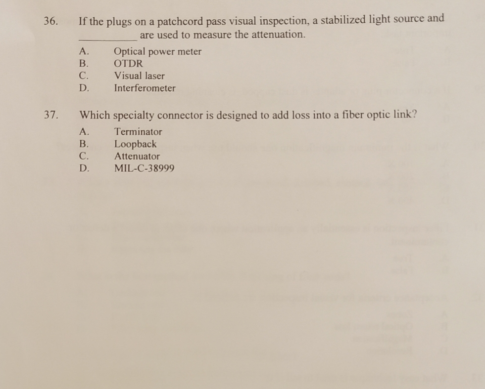 Solved If the plugs on a patchcord pass visual inspection, a | Chegg.com