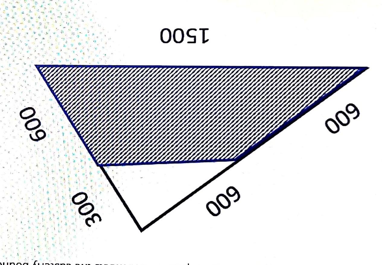 Solved A triangular lot has for one of its boundaries a line | Chegg.com