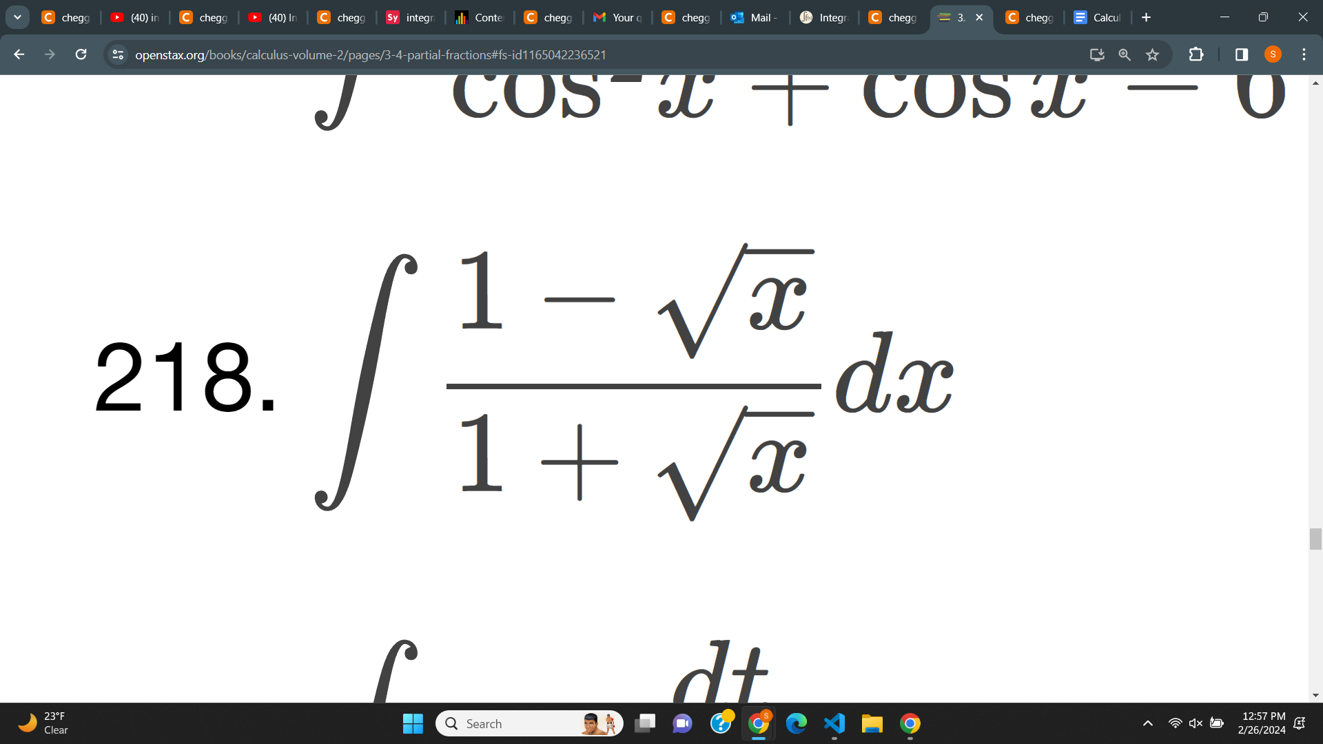 Solved ∫﻿﻿1-x21+x2dx ﻿Use substitution to convert the | Chegg.com