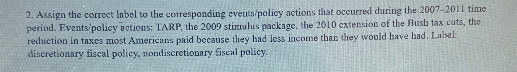 Solved Assign the correct label to the corresponding | Chegg.com