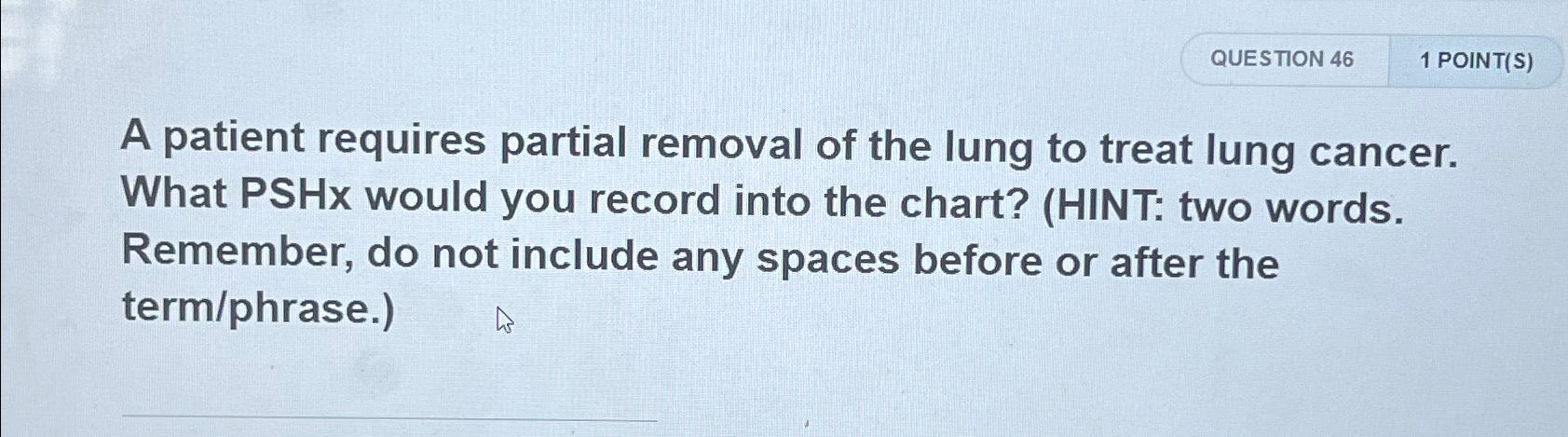 Solved QUESTION 461 ﻿POINT(S)A patient requires partial | Chegg.com