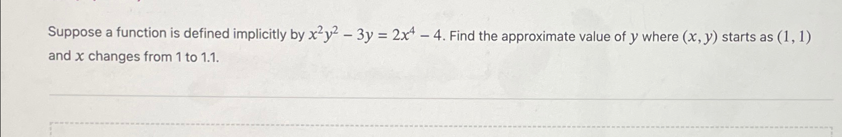Solved Suppose a function is defined implicitly by | Chegg.com