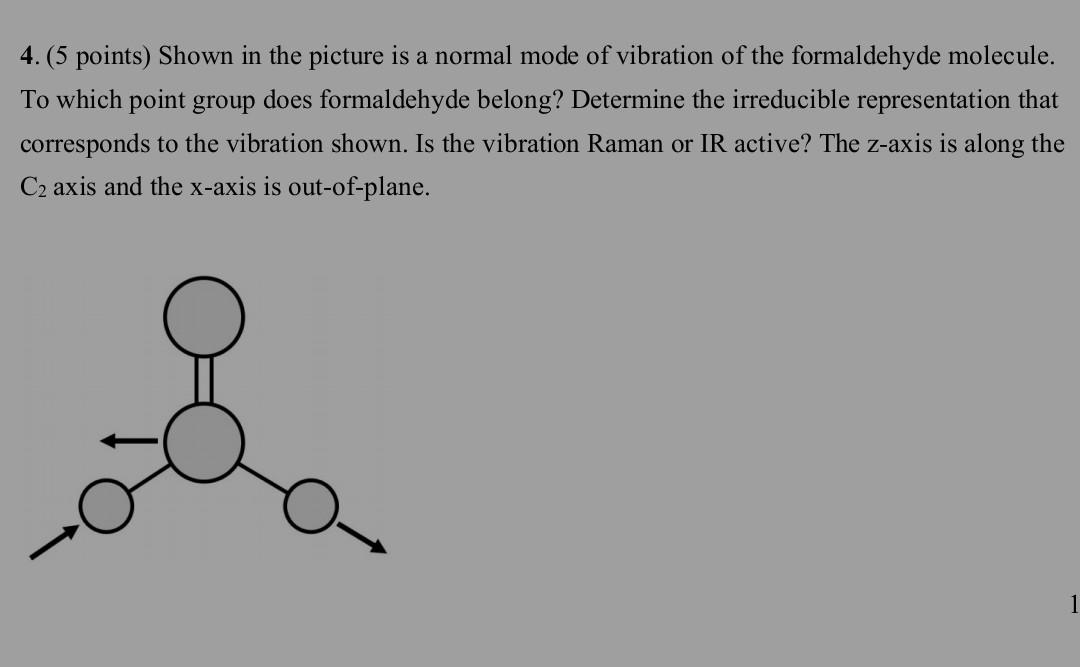 Solved 4. (5 points) Shown in the picture is a normal mode | Chegg.com