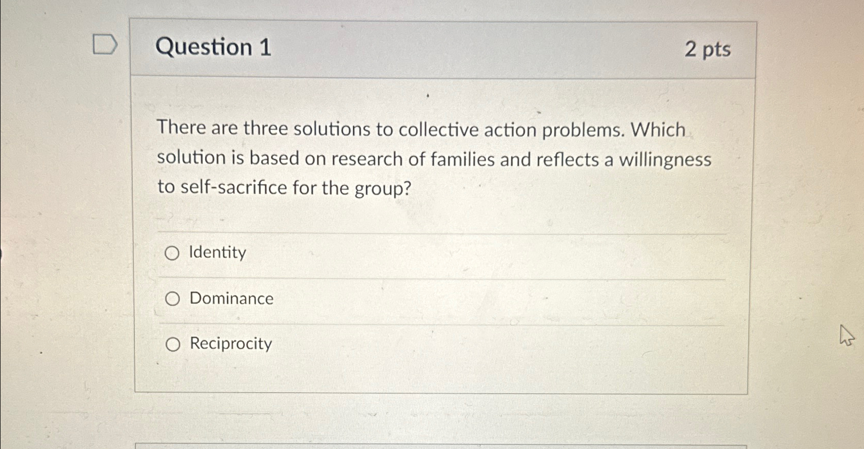 Solved Question 12ptsThere are three solutions to collective | Chegg.com