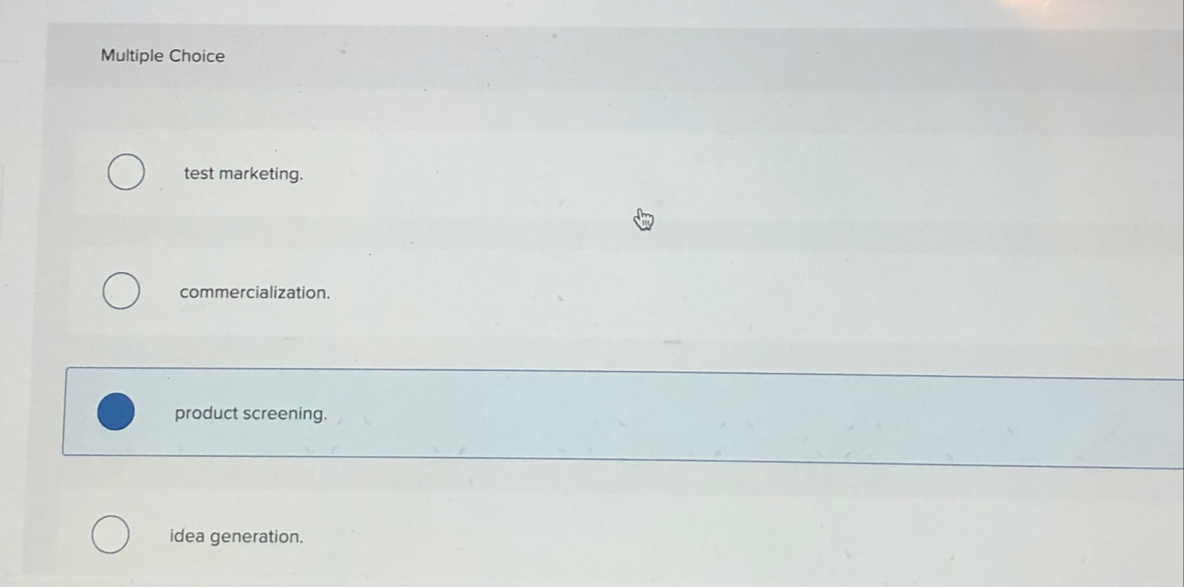 Solved Multiple Choicetest | Chegg.com