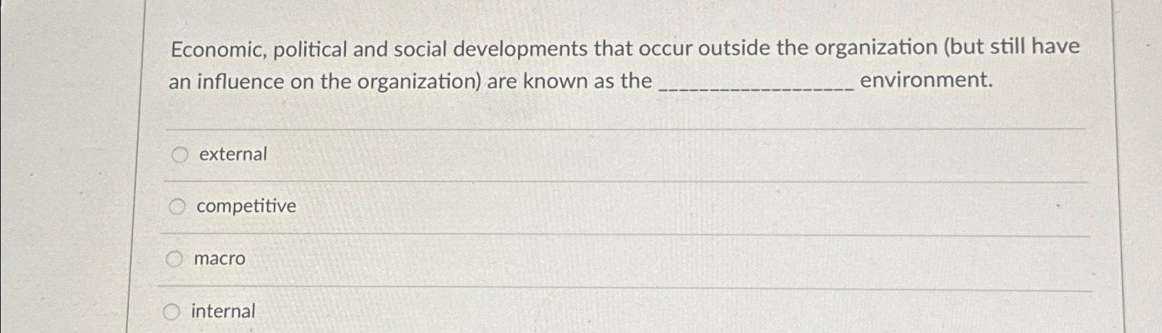 Solved Economic, political and social developments that | Chegg.com