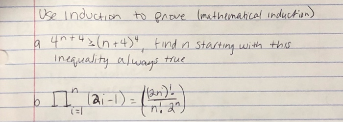 Solved Use induction to prove (mathematical induction) la | Chegg.com