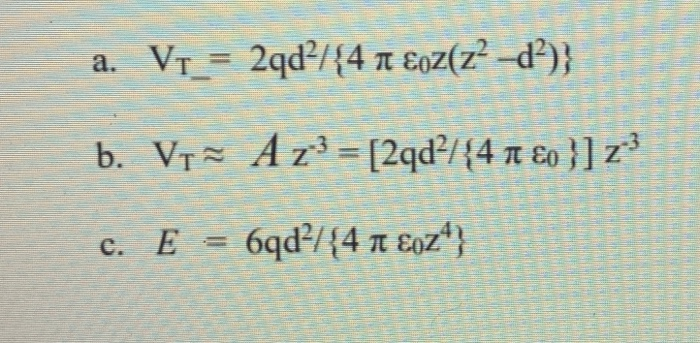 Solved 5. The following figure shows an electric quadrupole. | Chegg.com