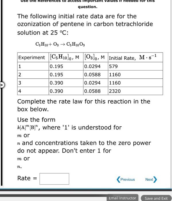 Solved The following initial rate data are for the | Chegg.com