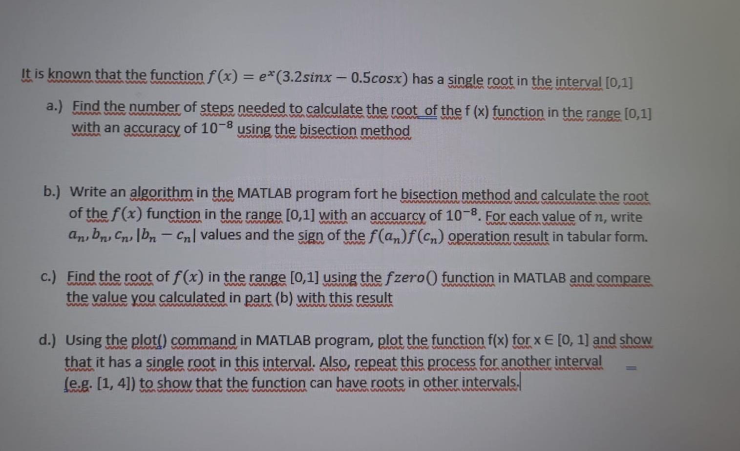 Solved It is known that the function | Chegg.com