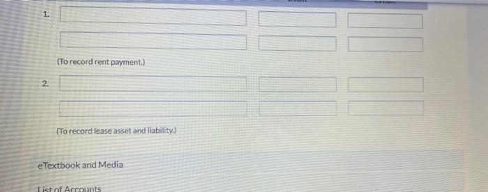 Solved 1. 2. Prepare the journal entries that the lessee | Chegg.com
