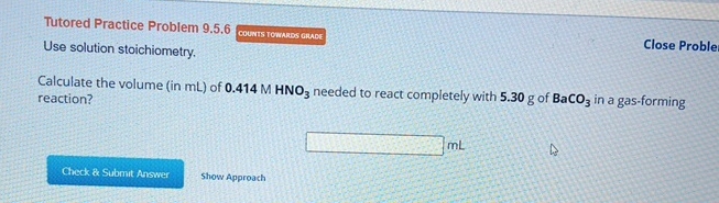 Solved Use solution stoichiometry.Calculate the volume (in | Chegg.com