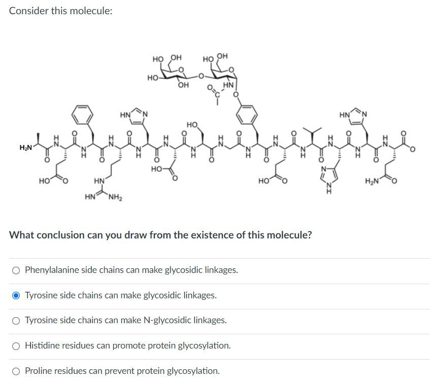 Solved Consider this molecule:What conclusion can you draw | Chegg.com