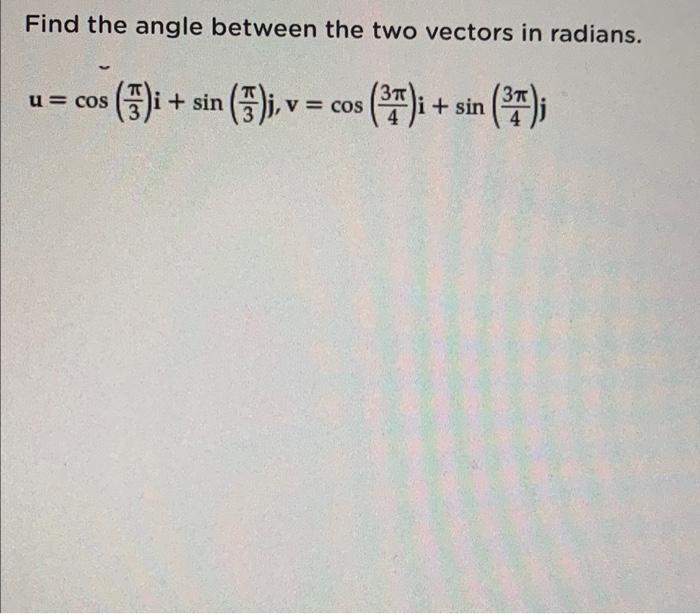 Solved Determine whether each pair of vectors are parallel, | Chegg.com