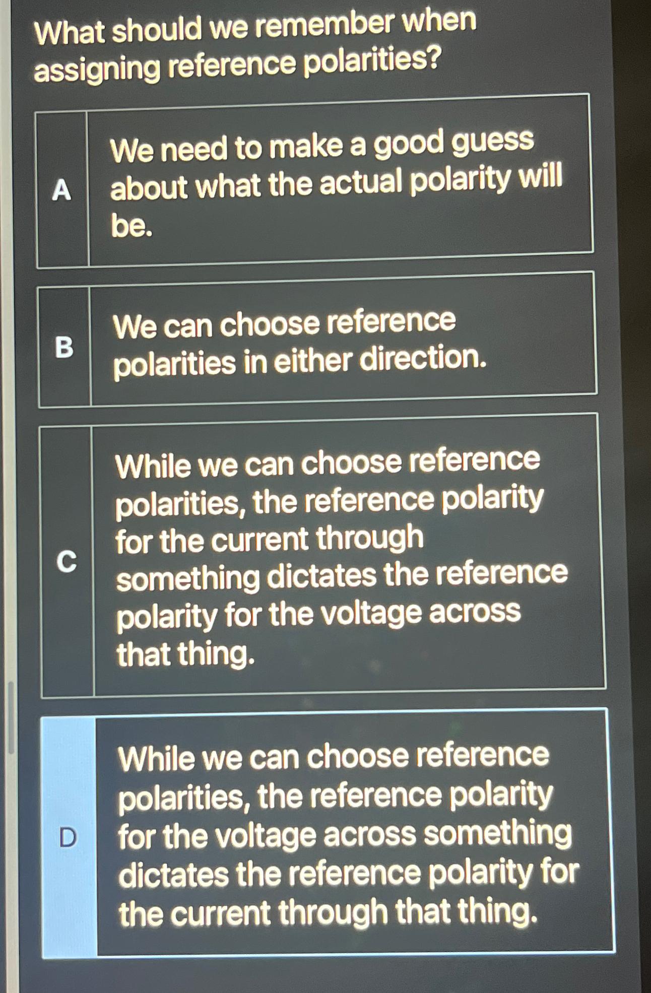 Solved What should we remember when assigning reference | Chegg.com