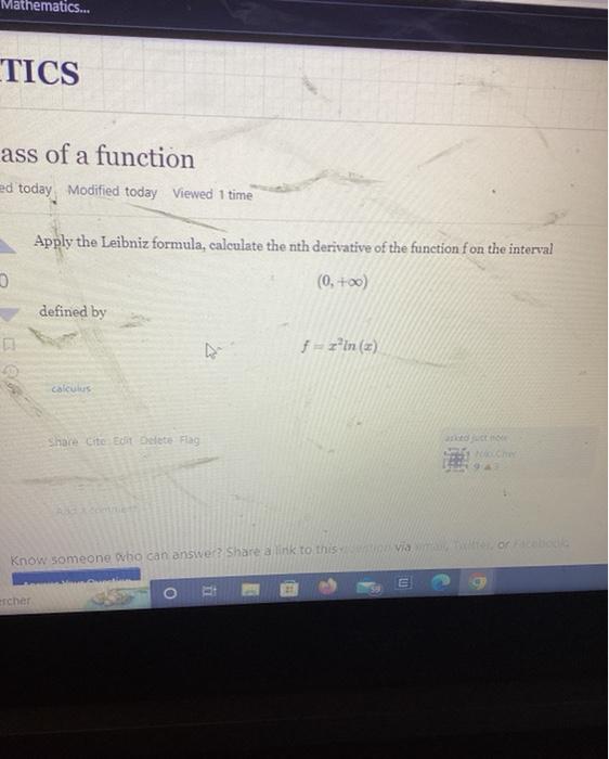 Solved Apply the Leibniz formula, calculate the nth | Chegg.com