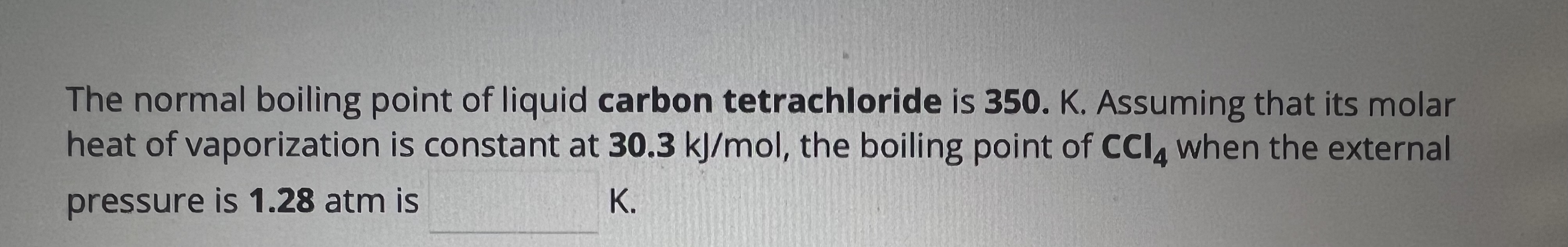 Solved The normal boiling point of liquid carbon | Chegg.com