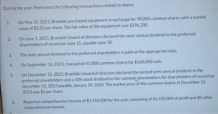 Solved Bramble Construction Ltd. prepares its reports using | Chegg.com