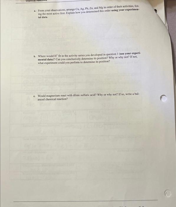 Solved check my answers if it's correct if not fix them and | Chegg.com
