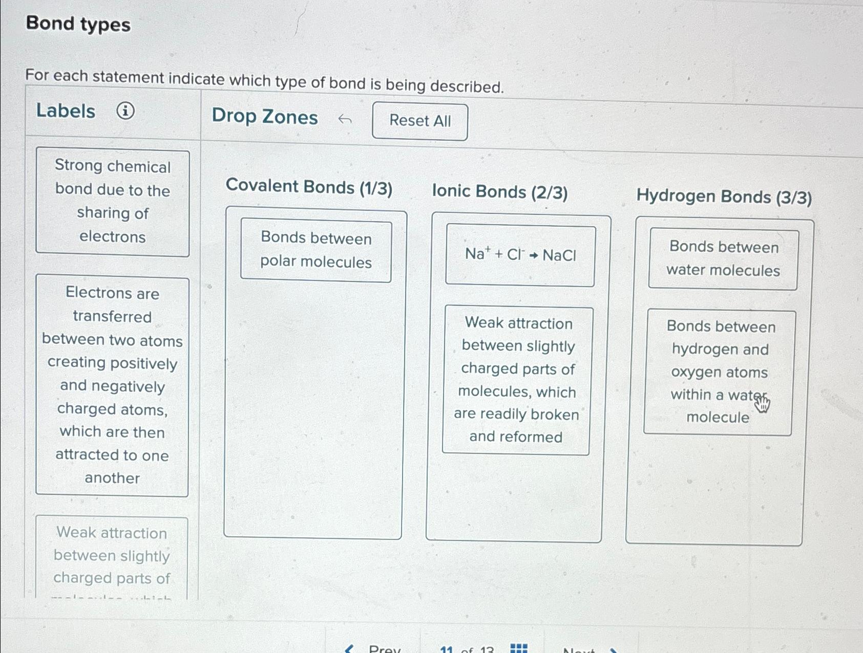 Solved Bond typesFor each statement indicate which type of | Chegg.com