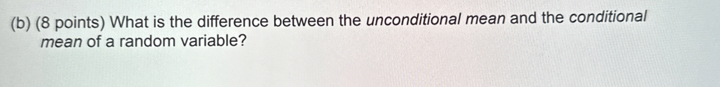 Solved (b) (8 ﻿points) ﻿What is the difference between the | Chegg.com