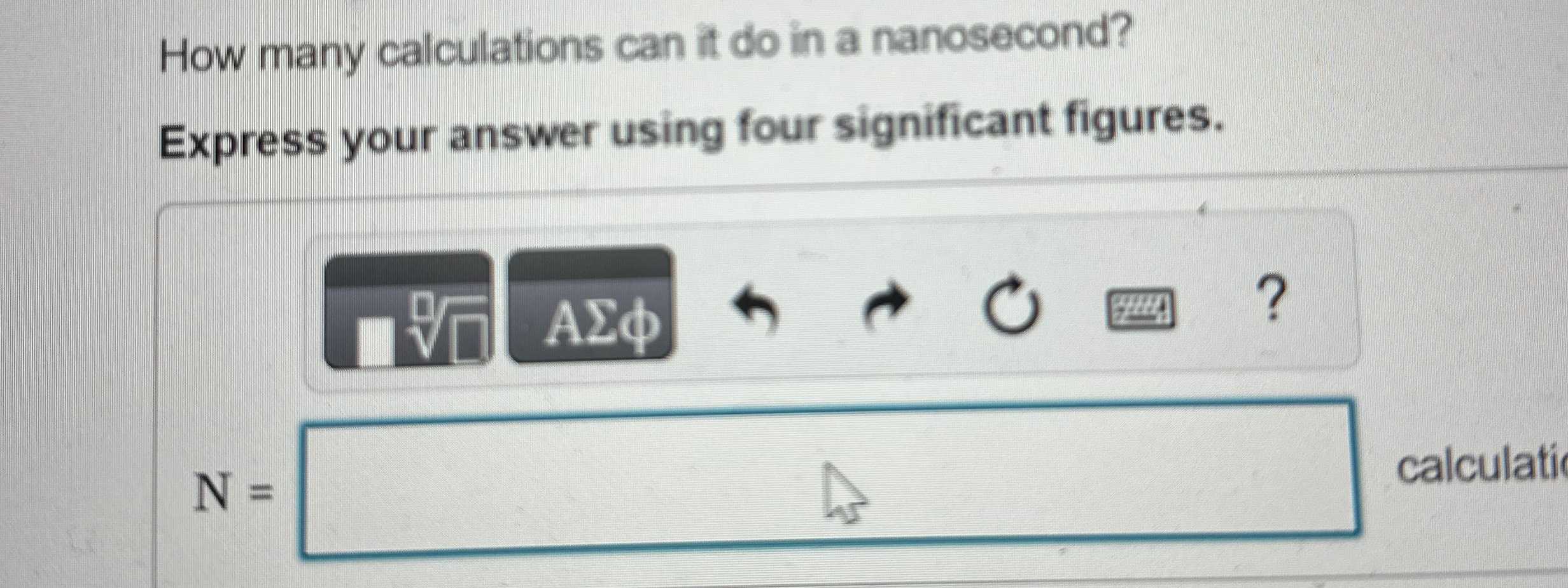 Solved How Many Calculations Can It Do In A