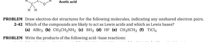 Solved PROBLEM Draw electron-dot structures for the | Chegg.com