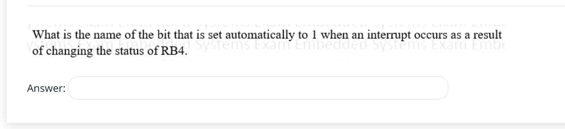 Solved What is the name of the bit that is set automatically | Chegg.com