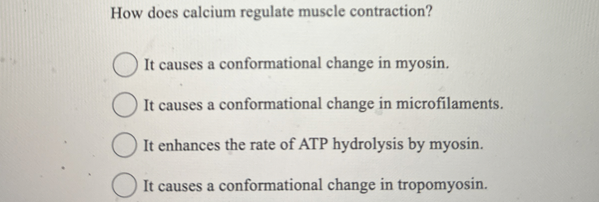 Solved How does calcium regulate muscle contraction?It | Chegg.com