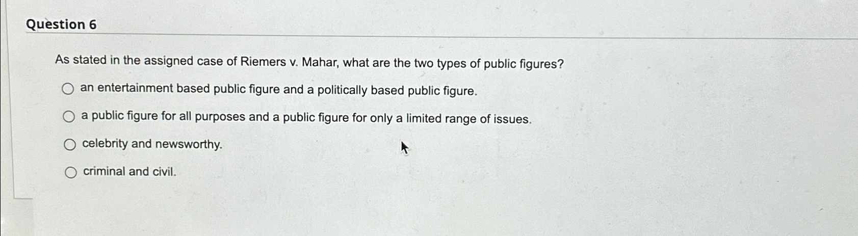 Solved Question 6As stated in the assigned case of Riemers | Chegg.com